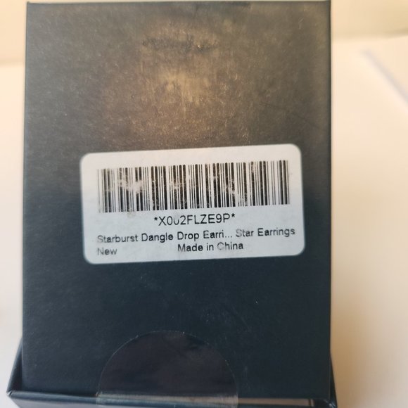 Jora | Jewelry | Rose Gold Starburst Drop Earrings With Black Stretch ...